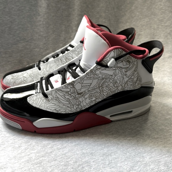 Nike | Shoes | Jordan Dub Zero White Varsity Red 222 | Poshmark